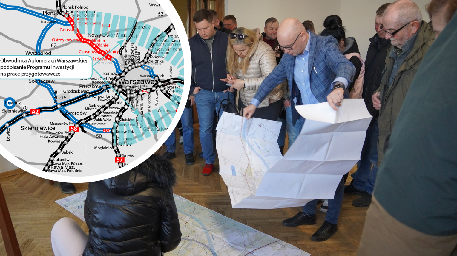 Obwodnica Aglomeracji Warszawskiej. Droga powstaje w bólach. Wielki opór w Sochaczewie